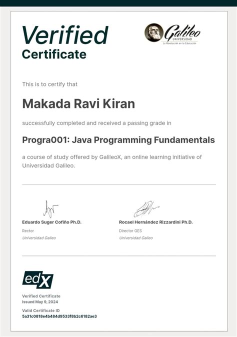 Edx Javaprogrammingfundamentals Ravi Kiran
