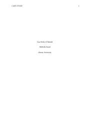 Case Study Of Hannah Docx CASE STUDY Case Study Of Hannah Michelle Snead Liberty