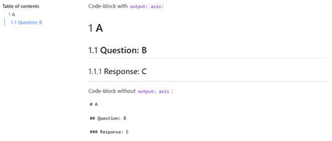 R How To Loop Through A Dataframe To Create A Table Of Contents In