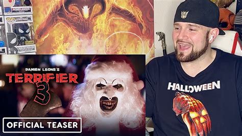 Terrifier 3 Official Teaser Trailer Reaction Damien Leone Art