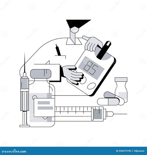 Diabetes Medications Abstract Concept Vector Illustration Stock Vector