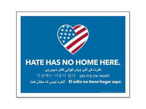 Hate Has No Home Here Yard Signs Carrefrigerator Magnets Window