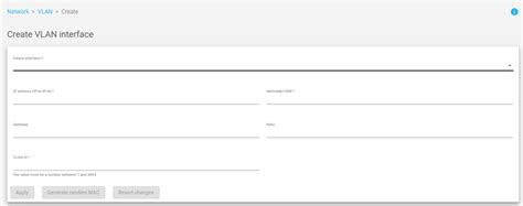 Network Vlan Create