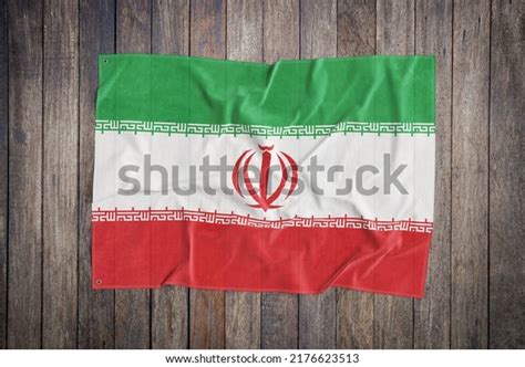 Iran Flag Waving Wind On Flagpole Stock Photo Shutterstock
