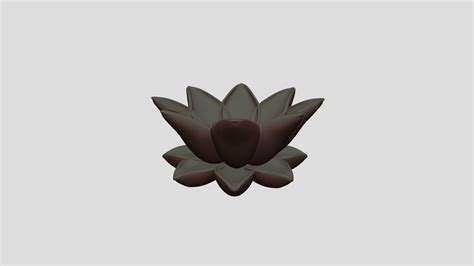 Lotus Flower 3d Model By Karan Malhotra [8c0395d] Sketchfab