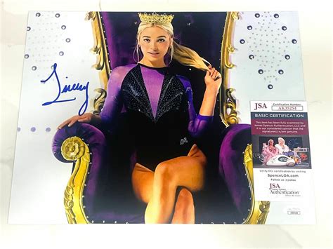 Olivia Dunne Livvy Hand Signed 11x14 Photo Influencer Lsu Gymnastics