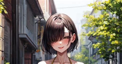 Aiイラスト メカクレ姉さん2 ぽやぽや星人のイラスト Pixiv