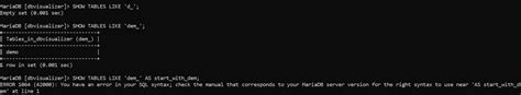 Mysql Show Tables Statement What It Is How It Works What It Means