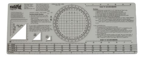 Gi Us Military Plotter Protractor Air Navigational Scales And Charts