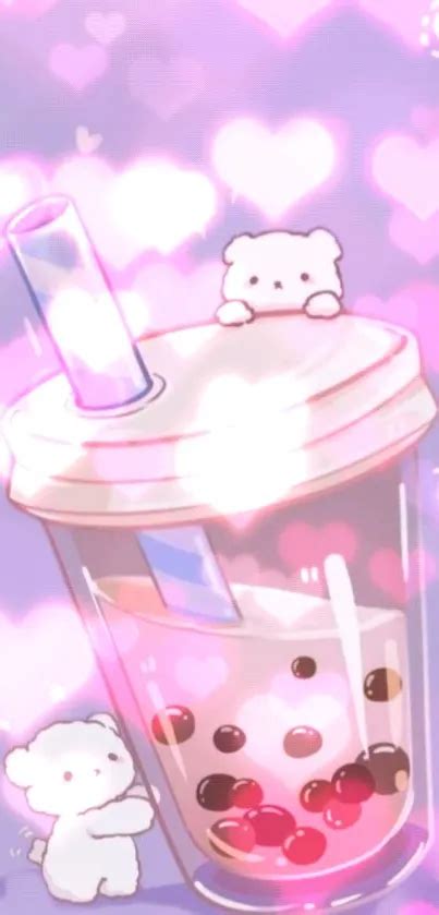 Cute Boba And Bears Wallpaper Free Download