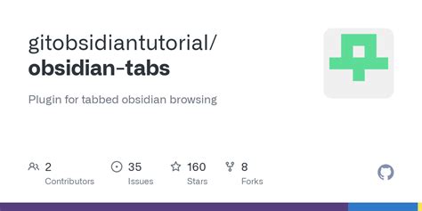 Github Gitobsidiantutorial Obsidian Tabs Plugin For Tabbed Obsidian