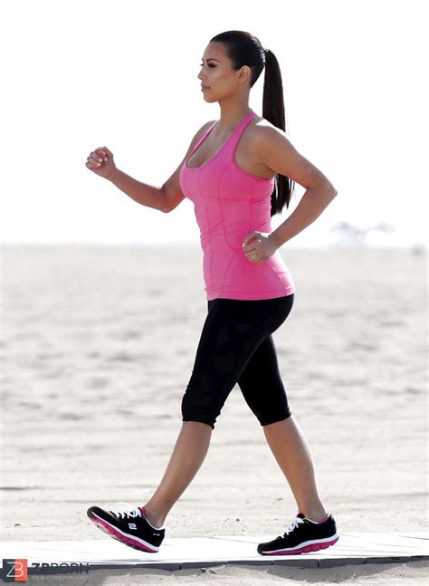 Kim Kardashian Skechers Commercial Set In Santa Monica Zb Porn