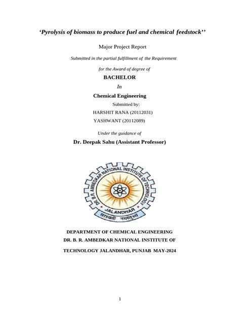 Major Project Report 2 Pdf Biofuel Anaerobic Digestion