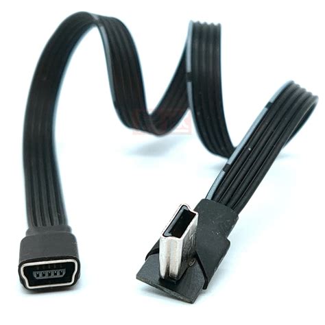 Adaptateur De Câble Mini Usb Femelle Vers Mini B Mâle 5 Broches