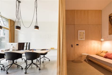 Curtains Separate Spaces In Lisbon Offices For A Hook Up App