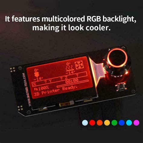 BIGTREETECH Mini 12864 RGB Backlight LCD Display Screen UK STOCK