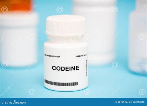Codeine Medication In Plastic Vial Stock Image Image Of Vial Form