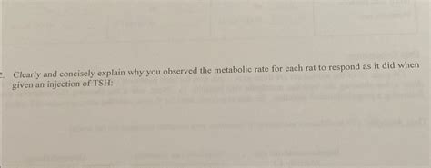 Solved Activity 3 Tsh Injeciionhypotheses Formulation