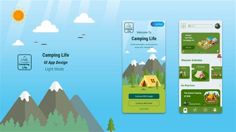 Camping App UI UX Design Behance