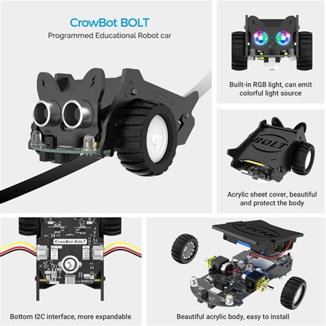 Crowbot Bolt Smart Robot Car Kit Met Joystick Elektor