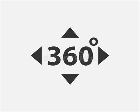 360 Degree View Vector Icon Stock Vector Illustration Of Background Math 227878773