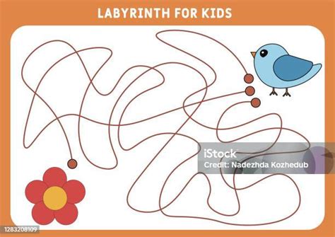 유치원 아이들을위한 교육 미로 게임 새가 꽃에 길을 찾을 수 있도록 도와주세요 교육에 대한 스톡 벡터 아트 및 기타 이미지 교육 귀여운 꽃 식물 Istock