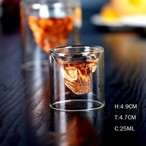 Double Wall Insluated Liquor Glass Shot Glasses Fo Grandado