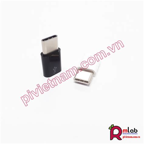 Đầu chuyển microUSB to USB typeC chính thức dành cho Raspberry Pi