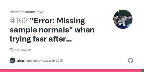 Error Missing Sample Normals When Trying Fssr After Scene2pset