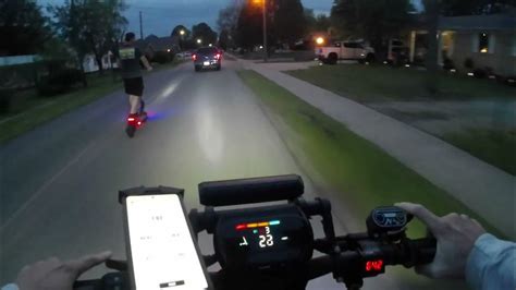 Nanrobot D6 2 0 60v And Nanrobot N6 72v Cruising The Bike Trail And Racing Youtube