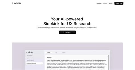 UX Brain Tool Review Features Pricing Use Cases