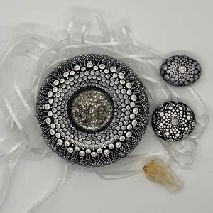 Monochrome Dot Mandala Tea Light Holder Mandala Candleholdermandala