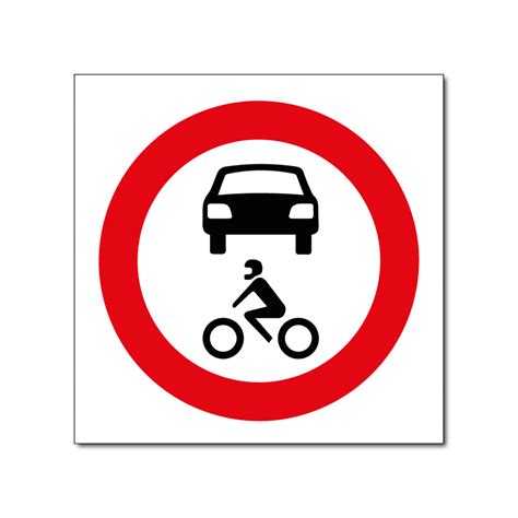 Verboden Voor Autos En Motoren Borden En Stickers Verbodsbord