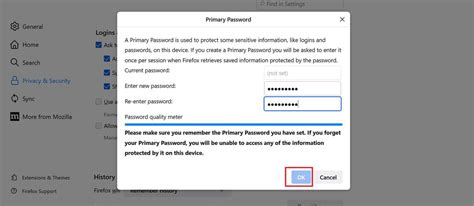 How To Protect Your Saved Login Credentials In Firefox With A Primary
