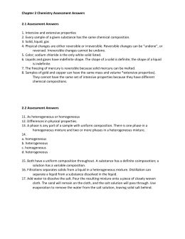 Heterogeneous Mixture Separation Lab