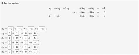 [college level linear algebra] solve the system r homeworkhelp