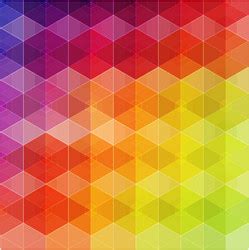 Retro Mosaic Pattern Of Geometric Triangle Shapes Vector Image