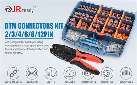 Amazon JRready Deutsch Connector Kit DTM Series 2 3 4 6 8 12 Pin