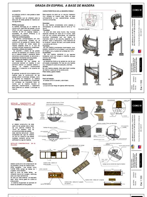 Detalles Constructivos De Gradas De Madera Pdf Madera