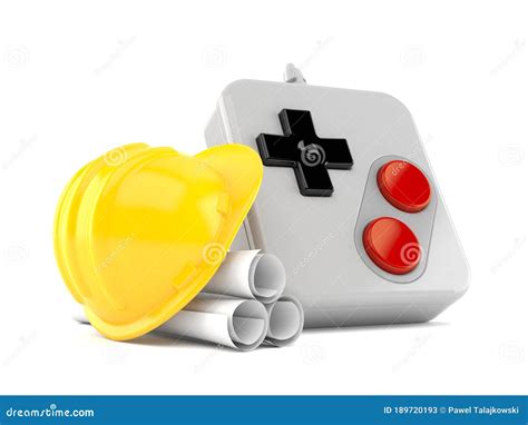 gamepad with blueprints stock illustration illustration of housing