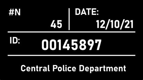 Mugshot Board Font