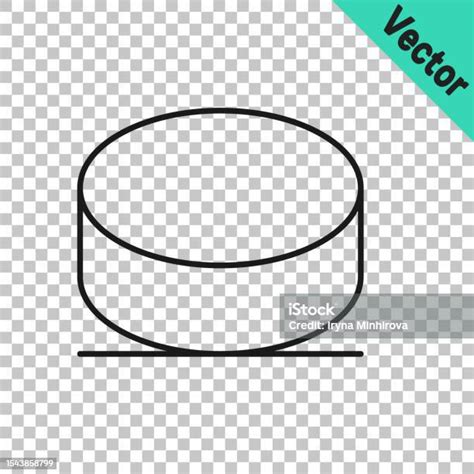 검은 선 하키 퍽 아이콘은 투명한 배경에 분리되어 있습니다 벡터 Championship에 대한 스톡 벡터 아트 및 기타 이미지 Championship 검은색 겨울