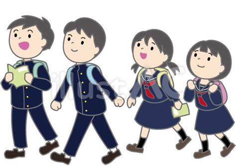 中学生（修学旅行）イラスト No 935549／無料イラストフリー素材なら「イラストac」