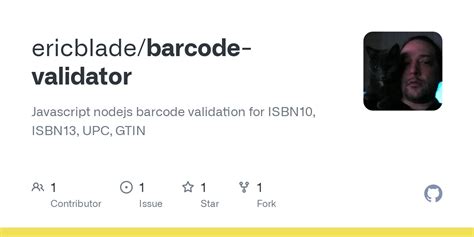 Github Ericbladebarcode Validator Javascript Nodejs Barcode