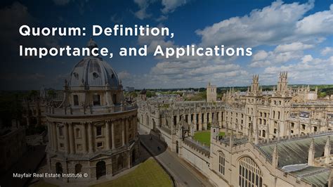 Quorum Definition Importance And Applications