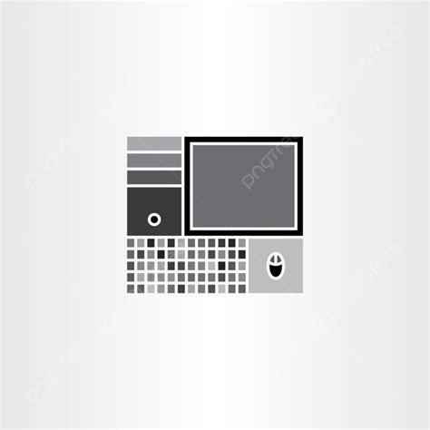 Computer Monitor Desktop Vector Art Png Desktop Computer Icon Vector Symbol Design Tech