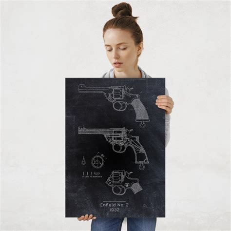 Plakat Metalowy Enfield No 2 Projekt Blackboard L MURRANO