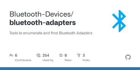GitHub Bluetooth Devices Bluetooth Adapters Tools To Enumerate And Find Bluetooth Adapters