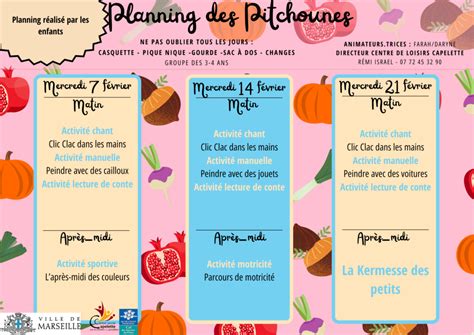 Programme des mercredis ACM Capelette Février 2024 Centre Social de