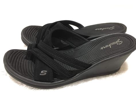 Skechers Wedge Sandals Womens Fashion Footwear Wedges On Carousell